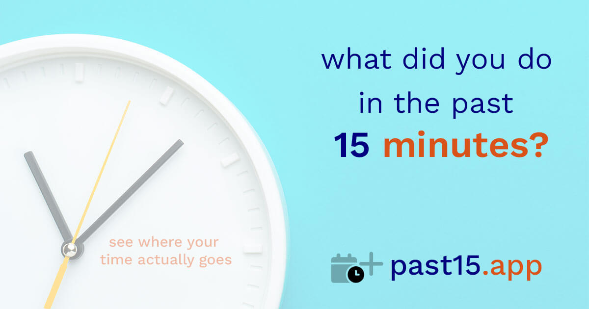 past15.app - productivity tracker - 15 minute increments